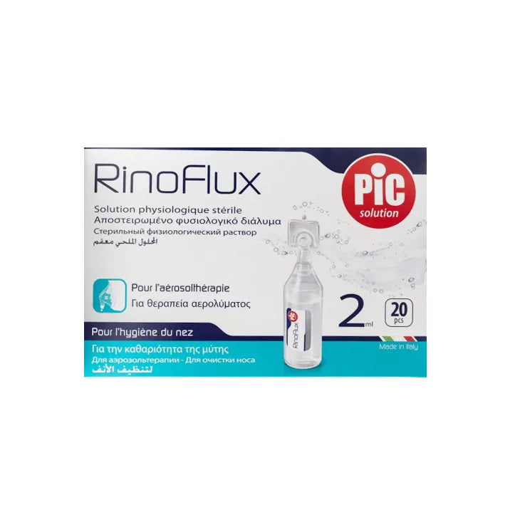 Pic Rinoflux Sterile Saline Solution 20*2 ml – Cosmolife