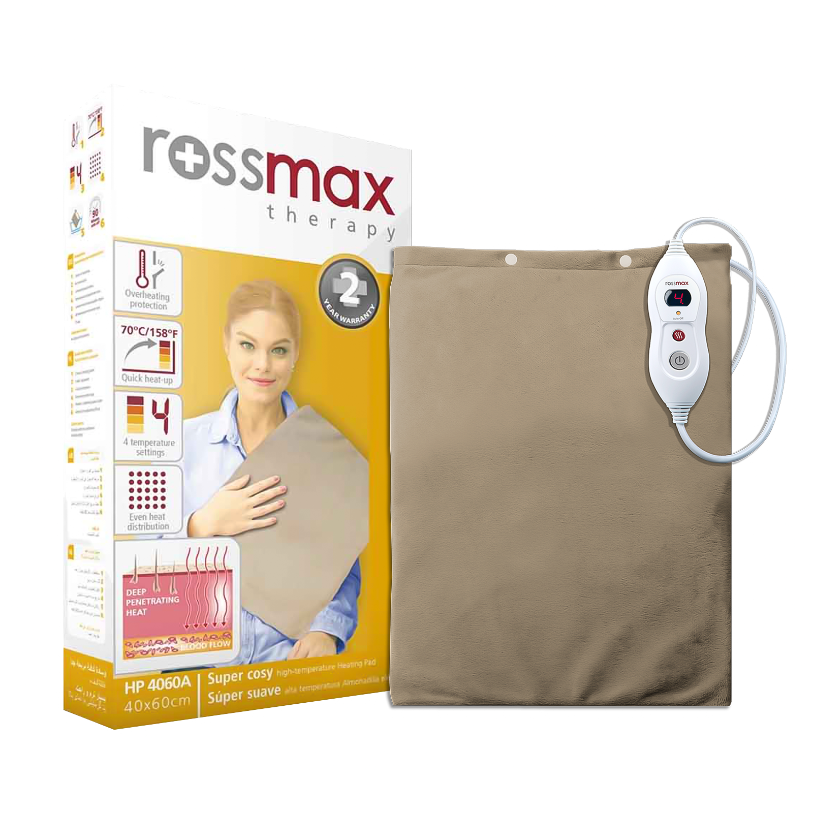 Rossmax Heating Pad 40*60 cm for muscles pain – Cosmolife