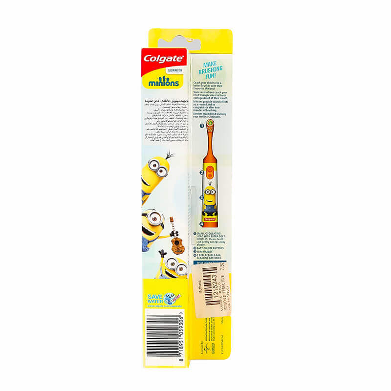 Colgate Kids Minions Powered Toothbrush Extra Soft 1 Pc – Cosmolife