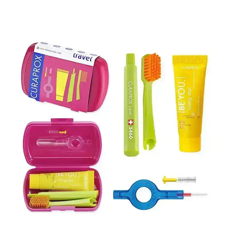 Curaprox Travel Set (Toothbrush+ Toothpaste+ Interdental Brush) – Cosmolife