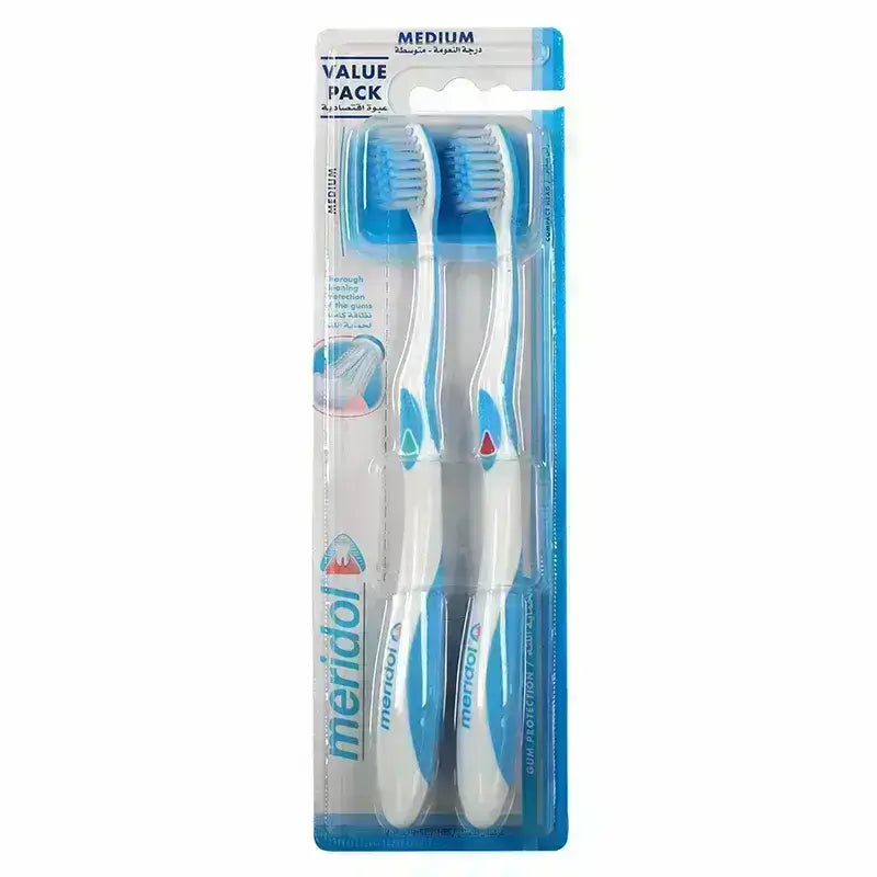 Meridol Tooth Brush Medium Value Pack (2PK) – Cosmolife