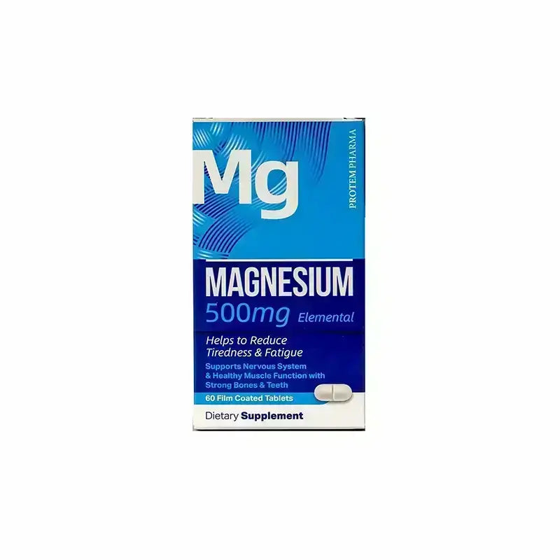 Protem Pharma Magnesium 500 mg 60 F/C Tabs – Cosmolife