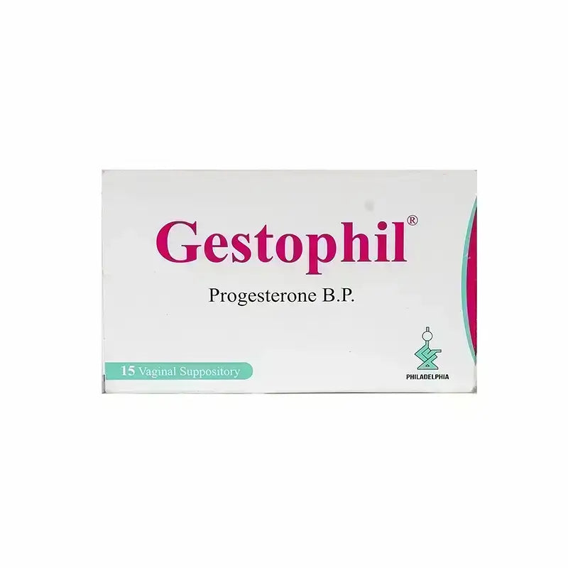 Gestophil Progesterone 15 Vaginal Suppositories – Cosmolife