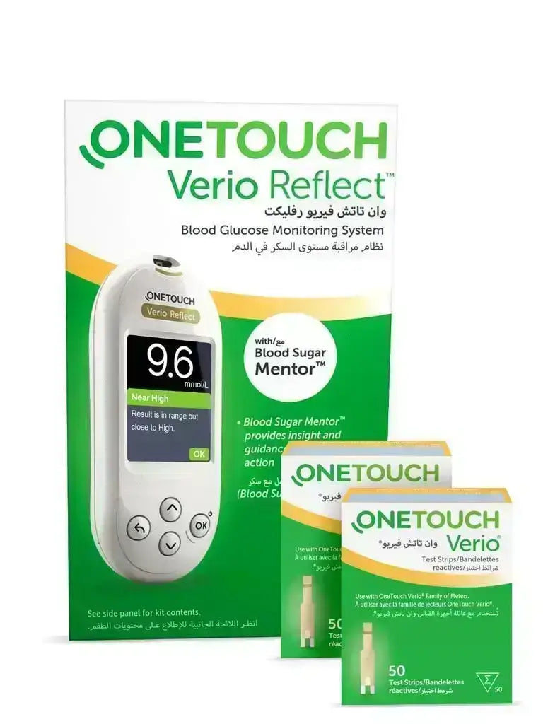 One Touch Verio Reflect Kit Promo Pack + 2*50 Strips – Cosmolife