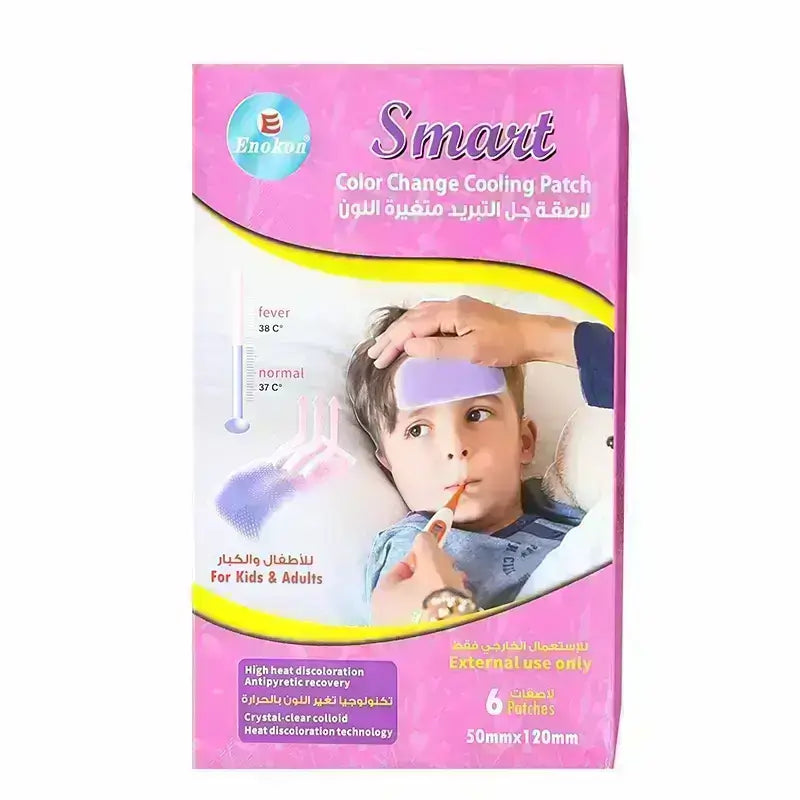 Smart Color Change Cooling Patch For Kids And Adults 6 Patches – Cosmolife