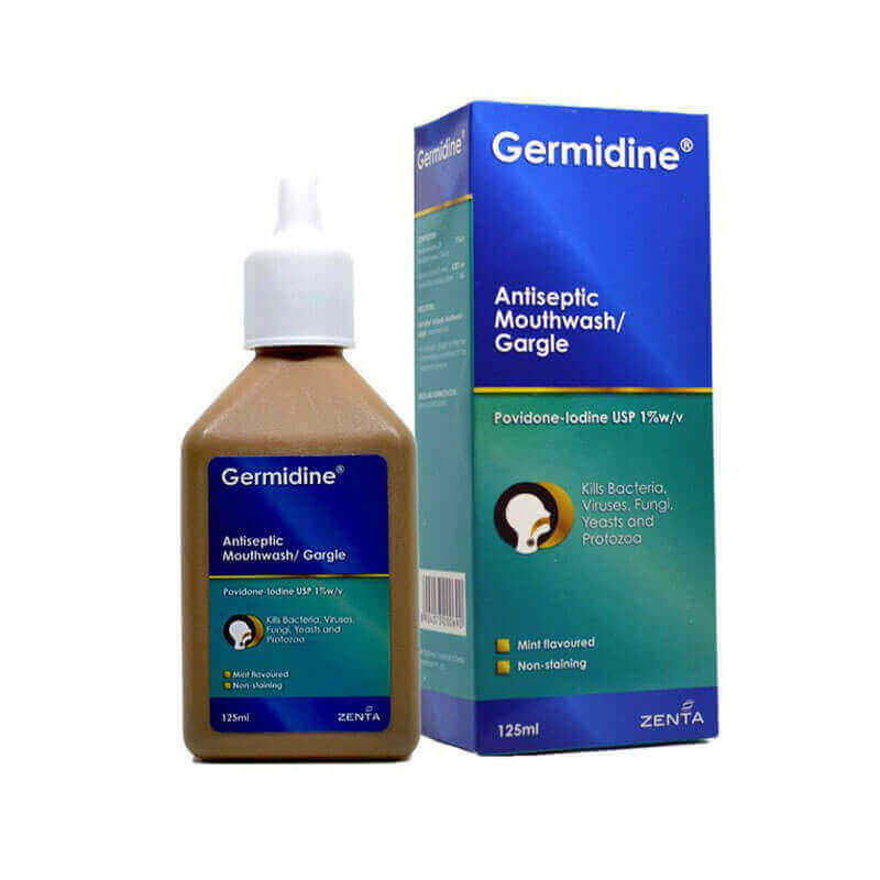 Germidine Antiseptic Gargle Mouthwash 125ml – Cosmolife
