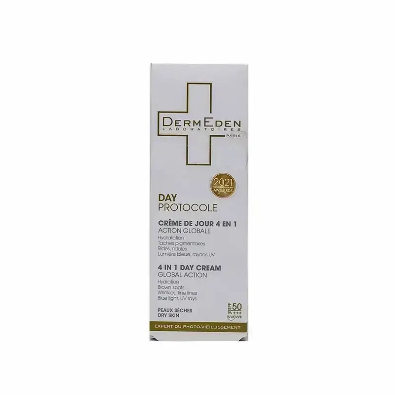 Derm Eden Day Protocole 4In1 SPF 50 Day Cream For Dry Skin 50 ml ...
