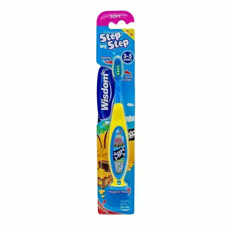 Wisdom Step By Step 3-5 Years Toothbrush Soft 1 Pc – Cosmolife