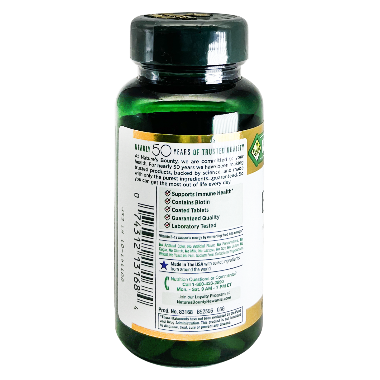 Natures Bounty Super B-Complex Tabs 150'S – Cosmolife