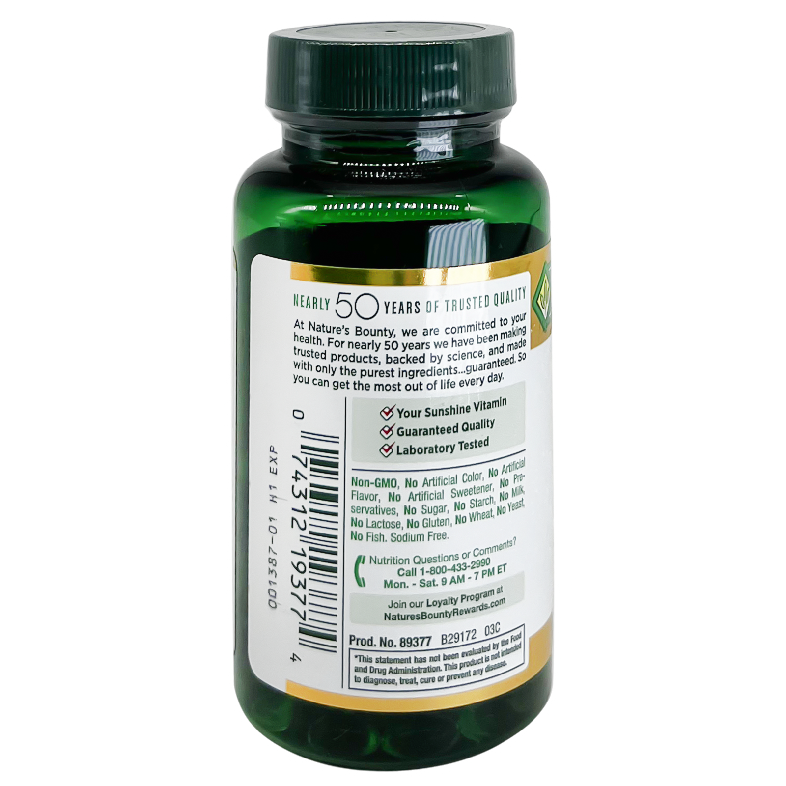 Natures Bounty Vit D 5000 IU Softgels 150'S – Cosmolife
