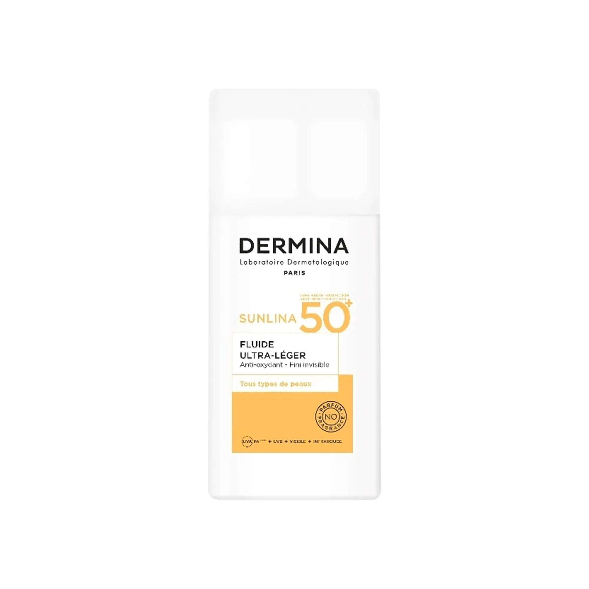 Dermina Sunlina SPF 50+ Ultra Light Fluid 50 ml – Cosmolife