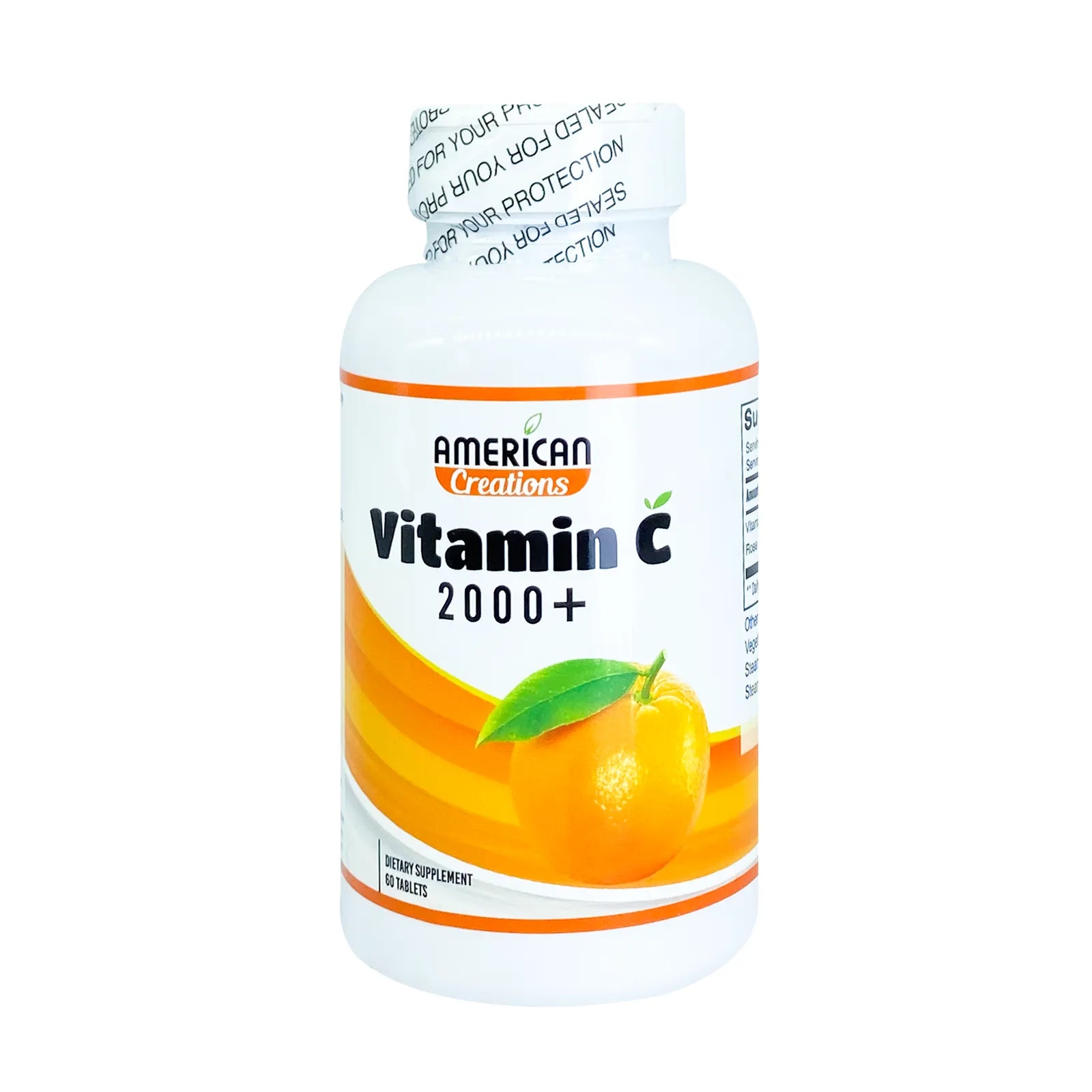 American Creations Vitamin C 2000 Tabs 60'S – Cosmolife